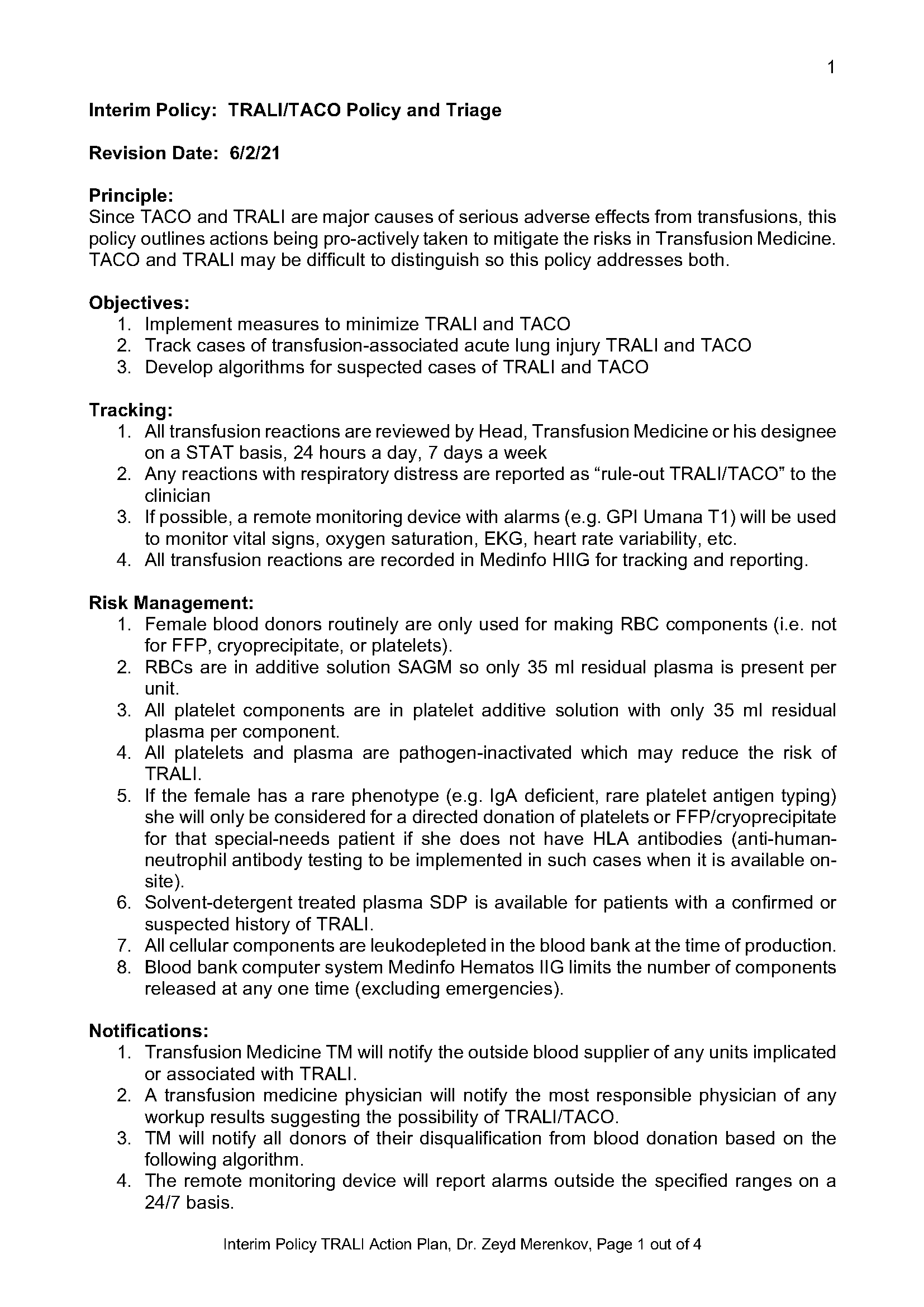 TRALI TACO – Dr. Zeyd Merenkov