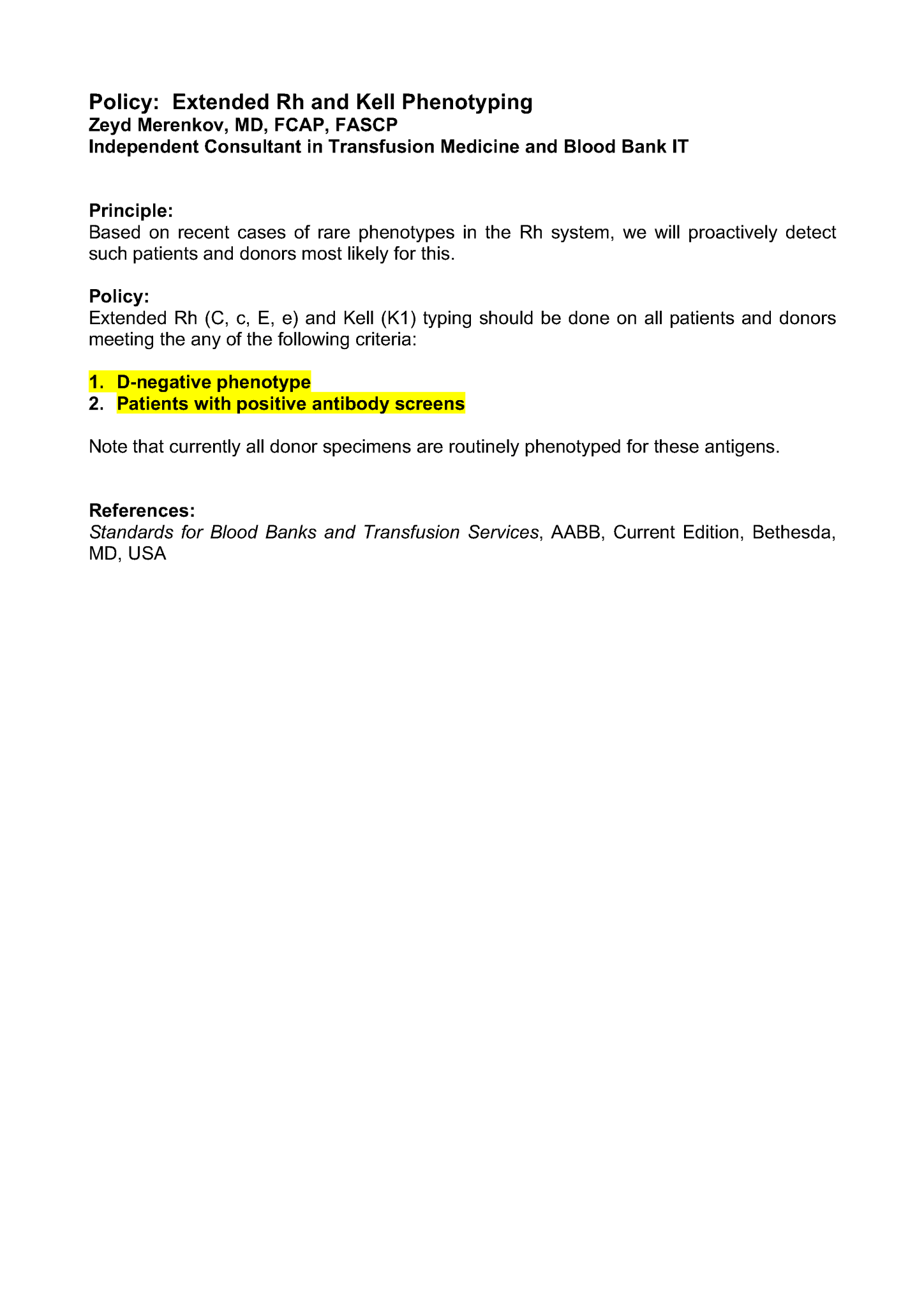Extended Rh and Kell Phenotyping – Dr. Zeyd Merenkov