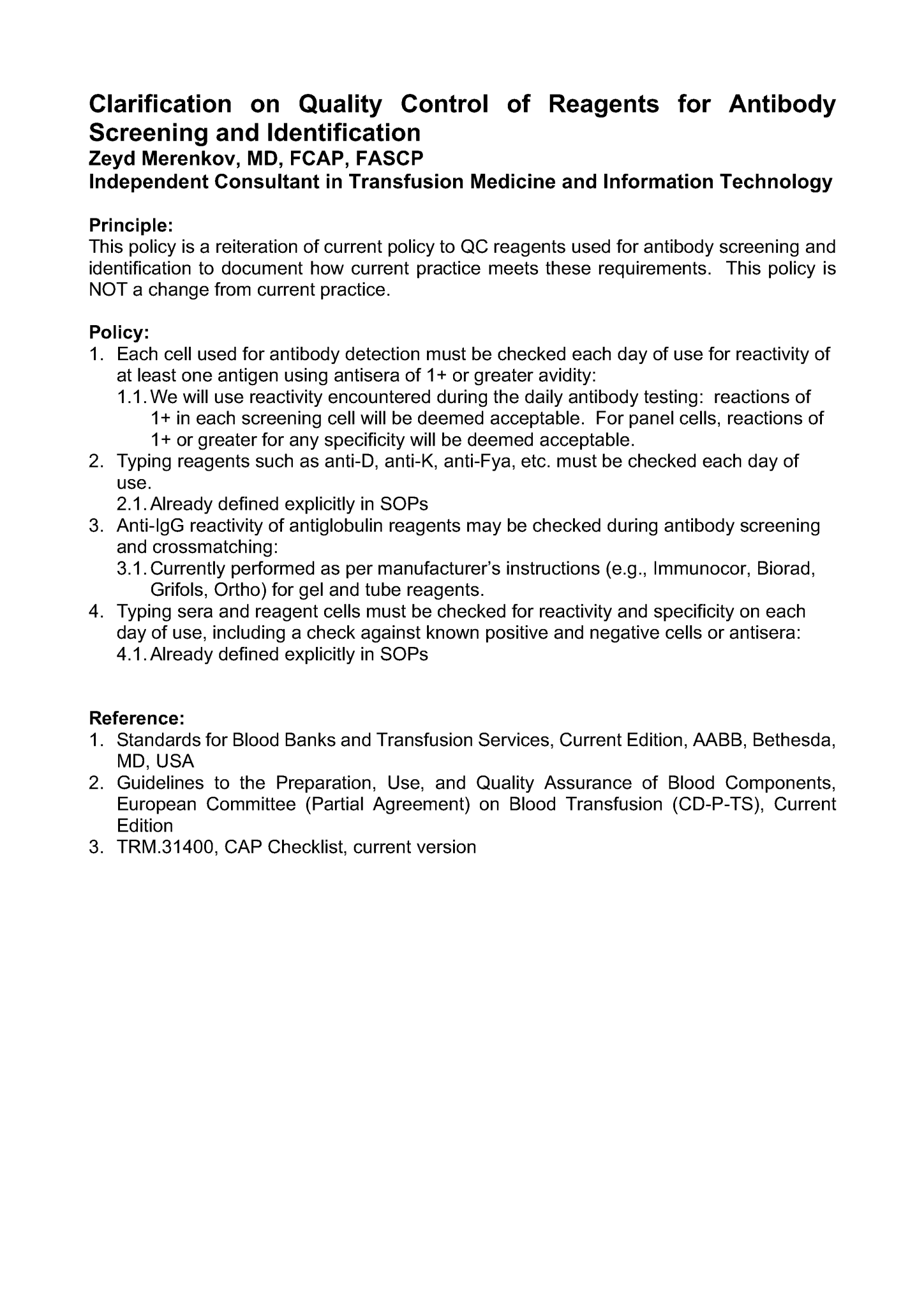 Antibody Reagent Quality Control – Dr. Zeyd Merenkov