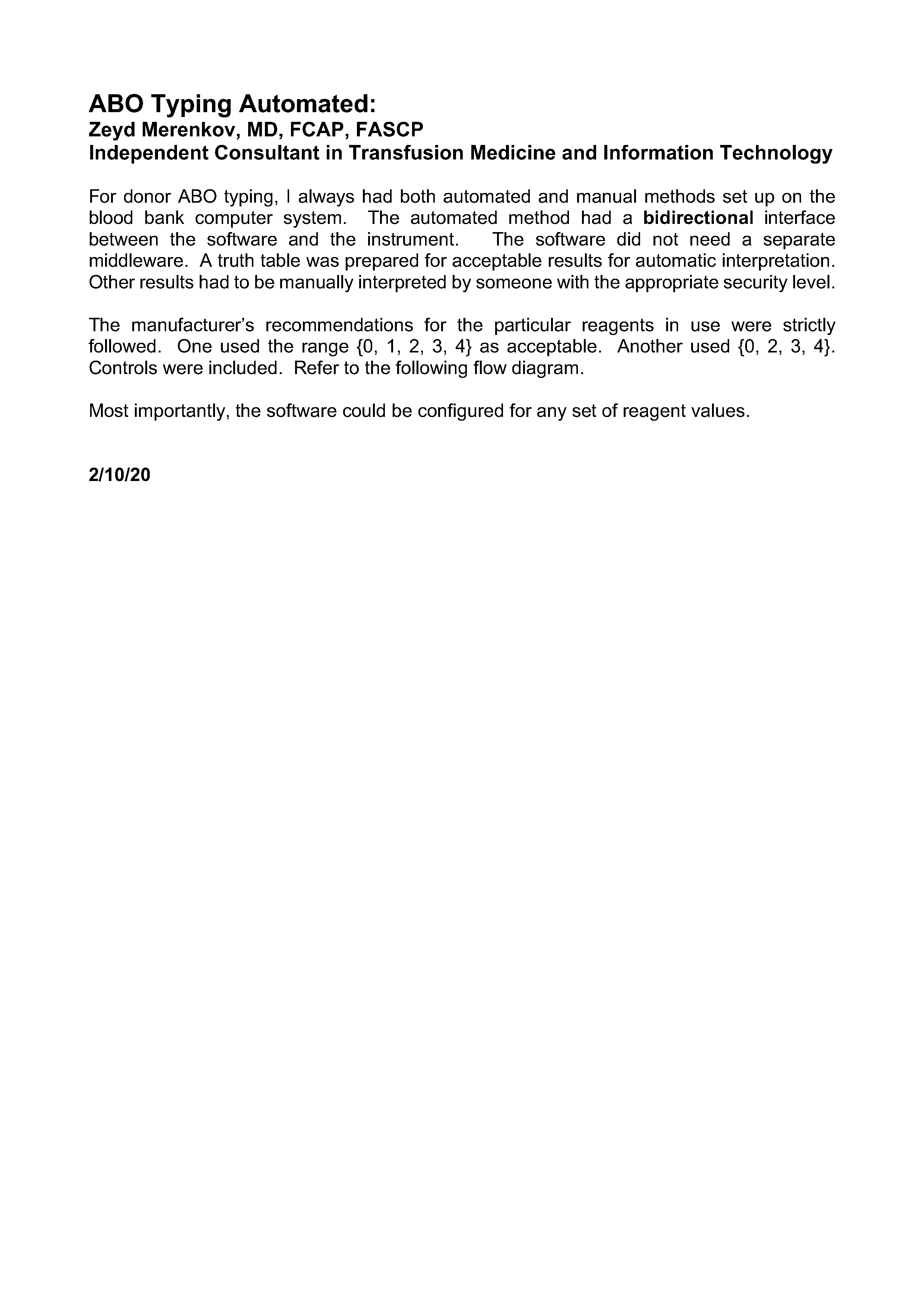 Automated ABO Typing – Dr. Zeyd Merenkov